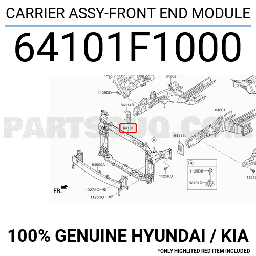 Панель передняя/K CARRIER ASSY-FRONT END