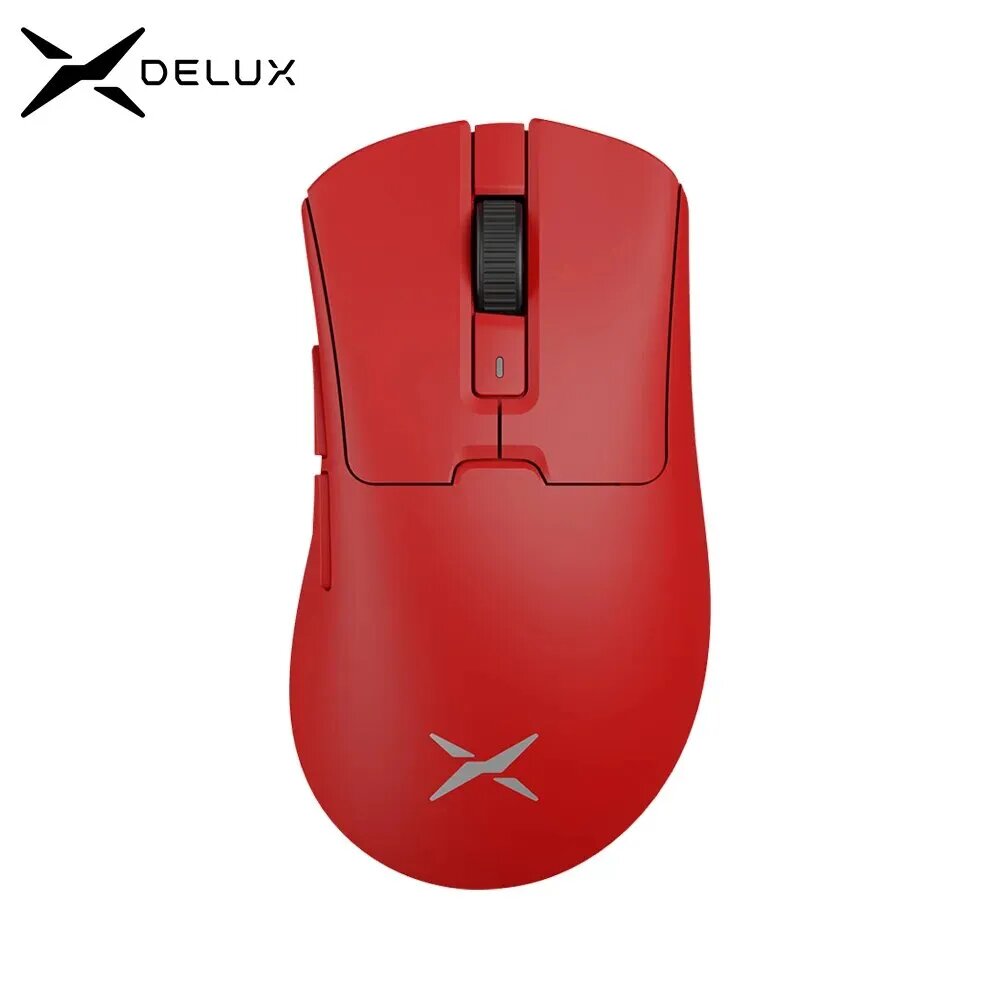 Игровая мышь беспроводная Delux M900 PRO беспроводная игровая мышь для больших рук, M900 Pro, красный