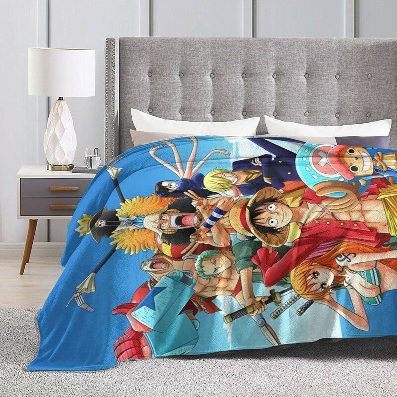 Luffy Плед One Piece Пледы Ван Пис Луффи (Цвет товара: ван пис 1; Ширина: 150 см; Длина: 200 см; Размерность: 2-спальное)
