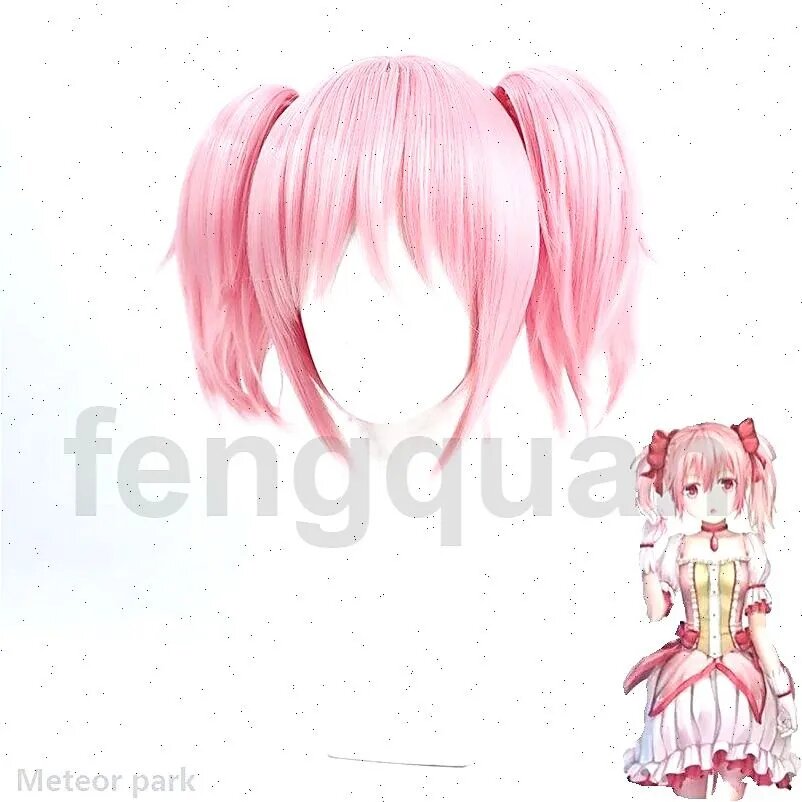 Карнавальный парик розовый, Kaname Madoka(Puella Magi Madoka Magica) cosplay