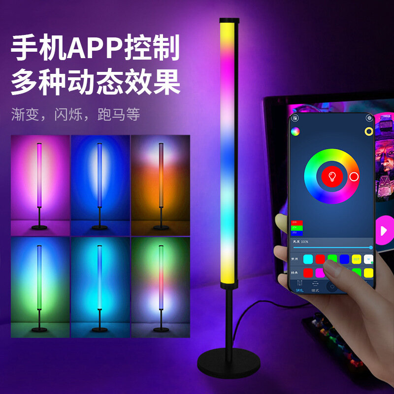 RGB полная цветовая светодиодная настольная лампа-атмосфера стиль свечи 5В для гостиной спальни декор ночник