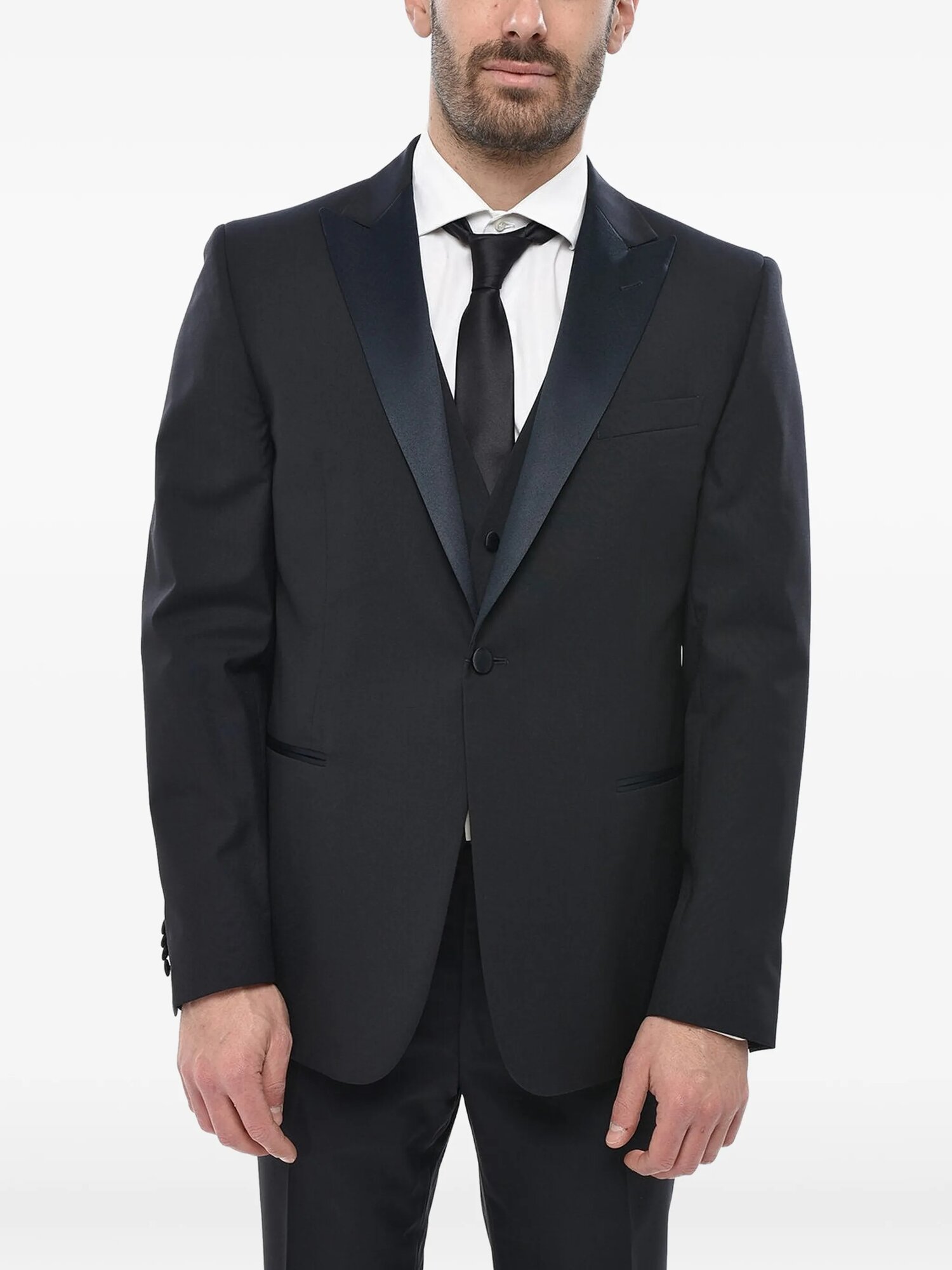 Комбинезон Satin-lapel three-piece suit