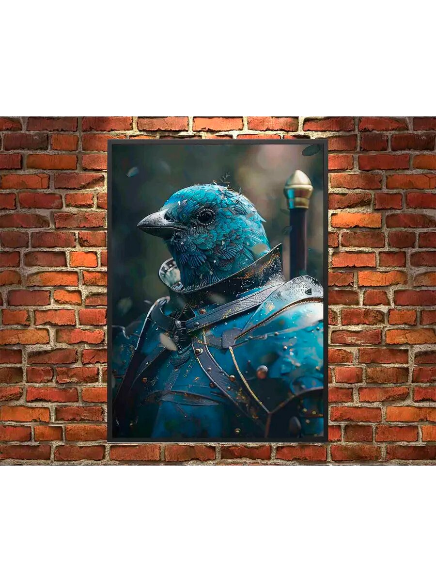 Синяя птица Птичий рыцарь 3, Плакат 30x42см