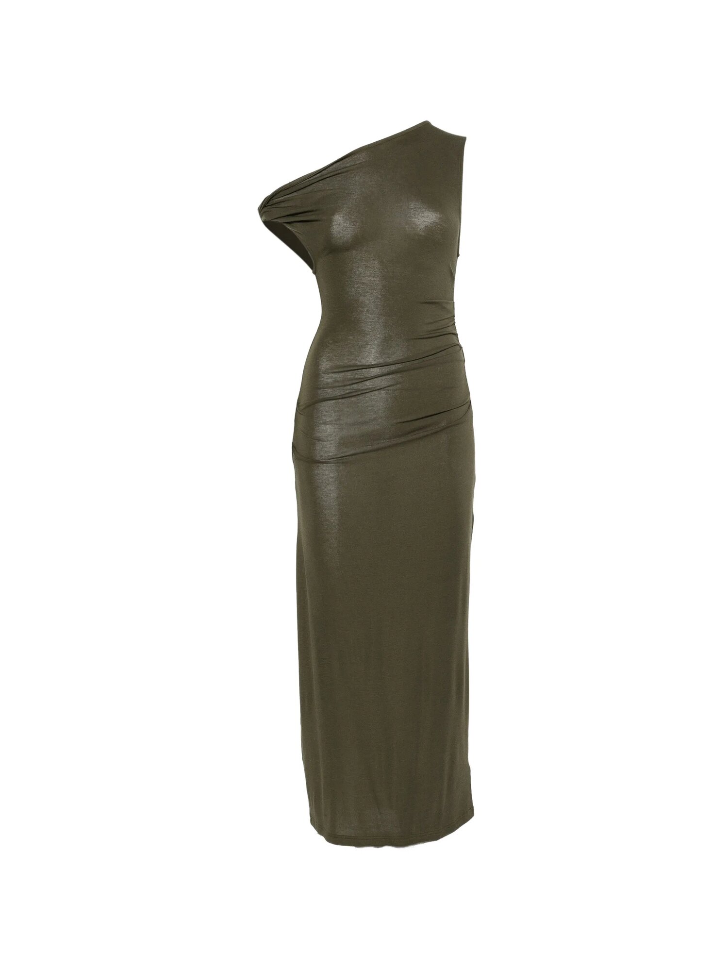 Платье Asymmetric draped midi dress
