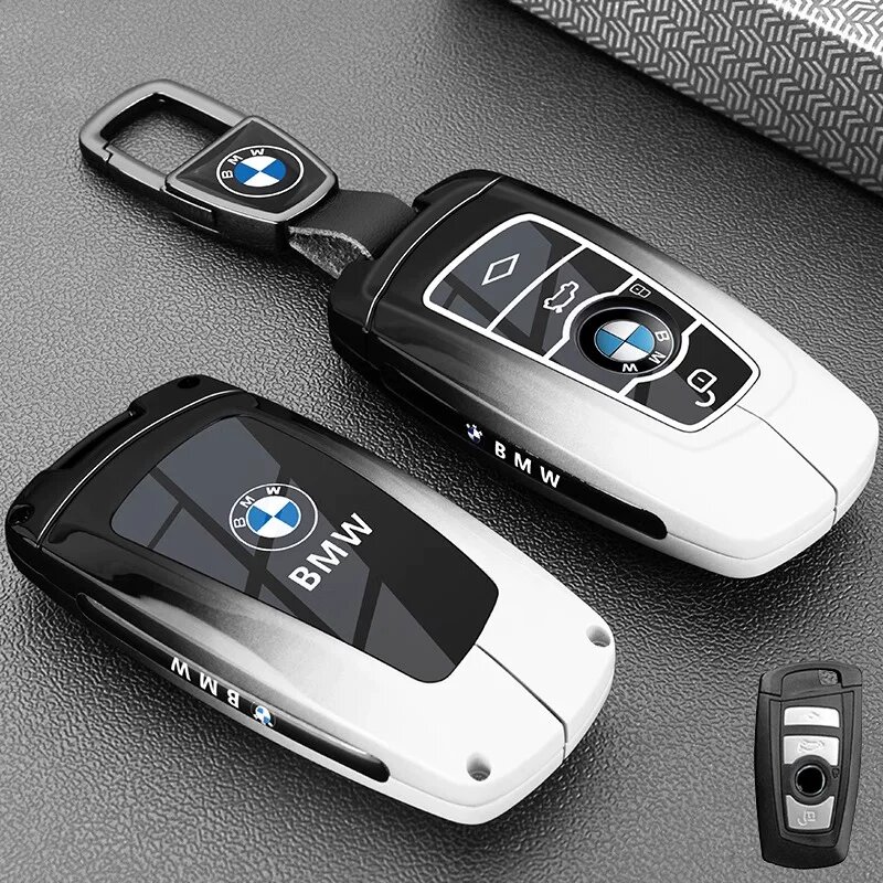 Ключница BMW B-стиль для автомобилей BMW — двухцветная с клипом-поясом