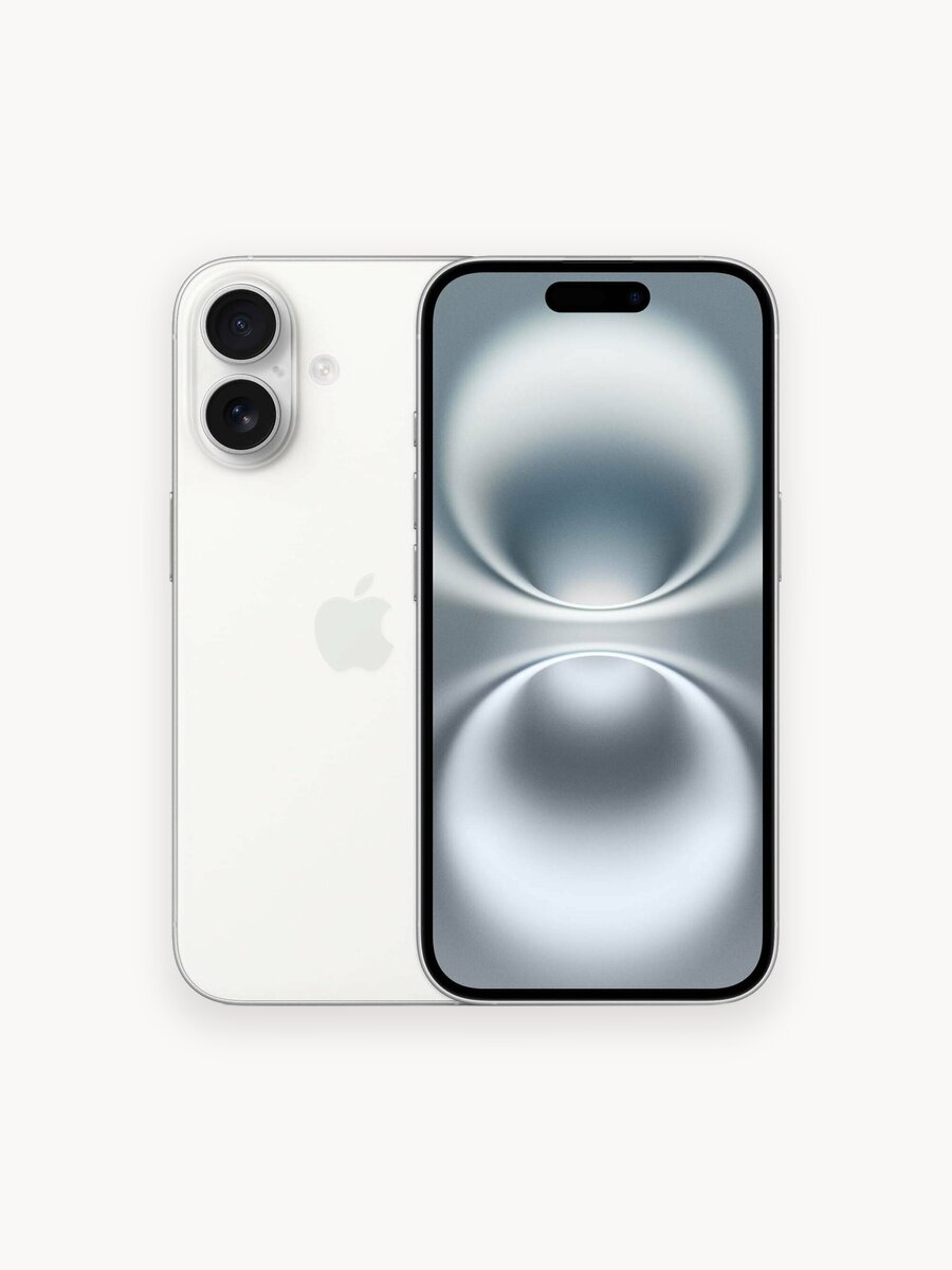 Смартфон Apple iPhone 16 256Gb nano SIM+eSIM White (Global)
