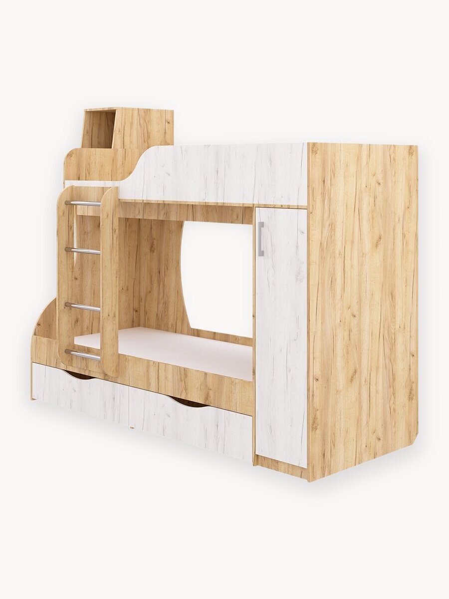 Двухъярусная кровать ПИРАМИДА комфорта Башмачок 108 x 228 x 189 см