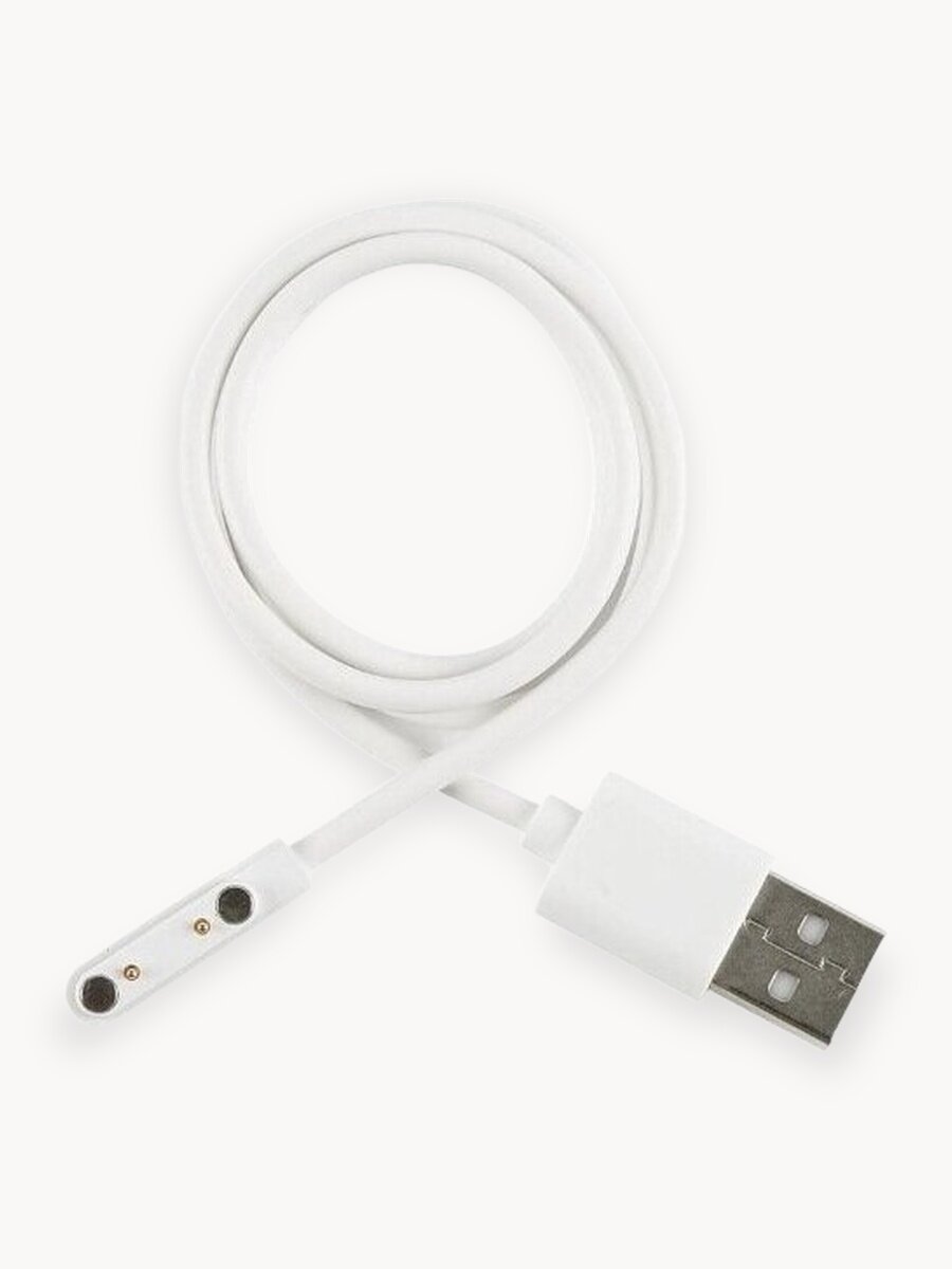 Магнитная зарядка USB кабель для смарт- умных- детских- часов (2 pin) 7,62 мм.
