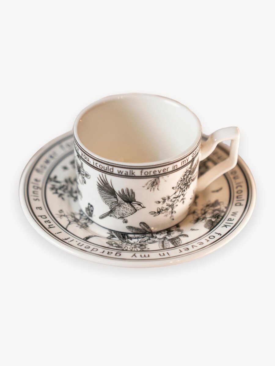 Чайная пара "интерьер", керамика, 200мл, подарочная упаковка