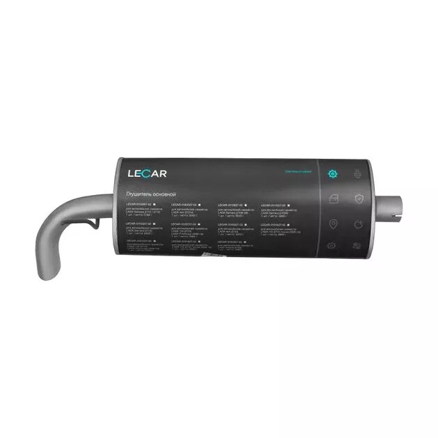 Глушитель осн. ВАЗ-2123 "GM" (без "гусака") с 2004г. в. (LECAR)