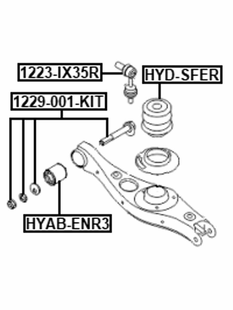Отбойник заднего амортизатора для автомобилей KIA, HYUNDAI HYD-SFER FEBEST