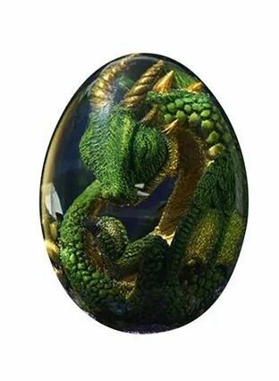 Яйцо с зелёным драконом - Lava Dragon