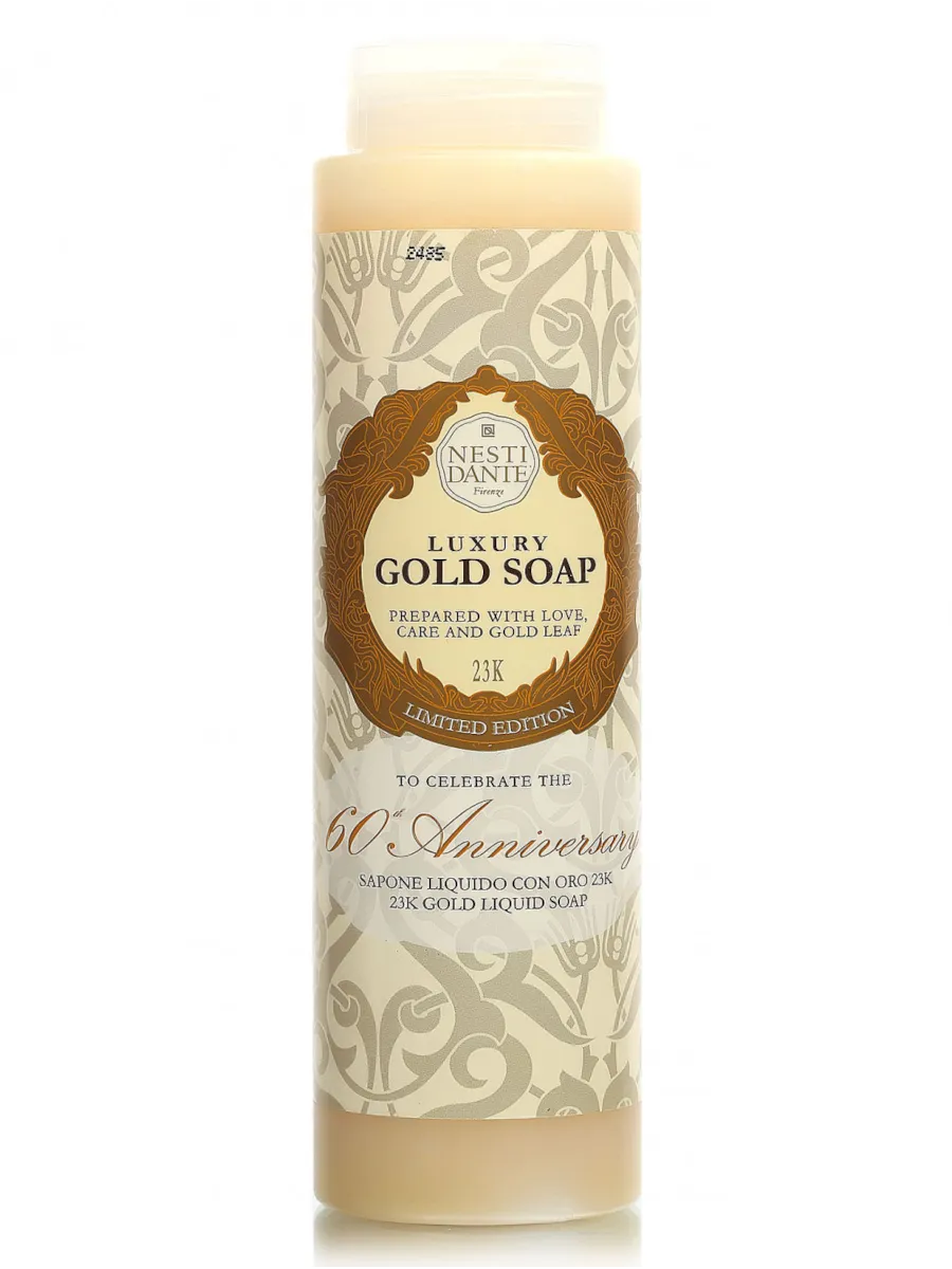 Гель для душа Nesti Dante Shower Gel Luxury Gold Soap 60 Anniversary с частицами золота, 300 мл