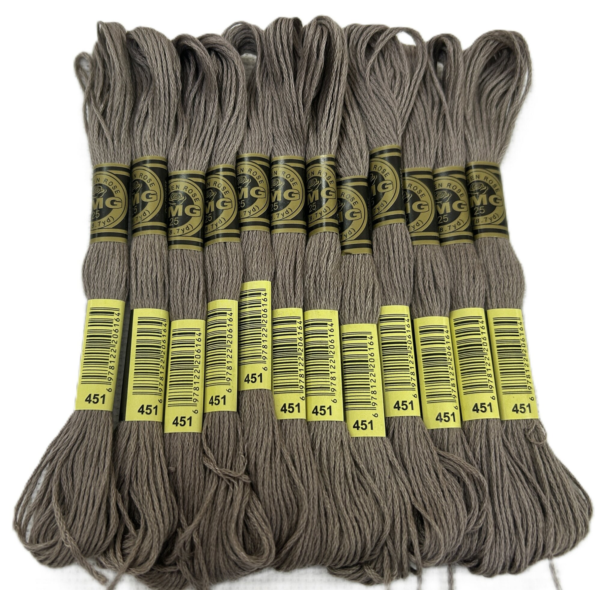 Нитки для вышивания JMC мулине (150-3866) 100% полиэфир 12 штук x 8 м