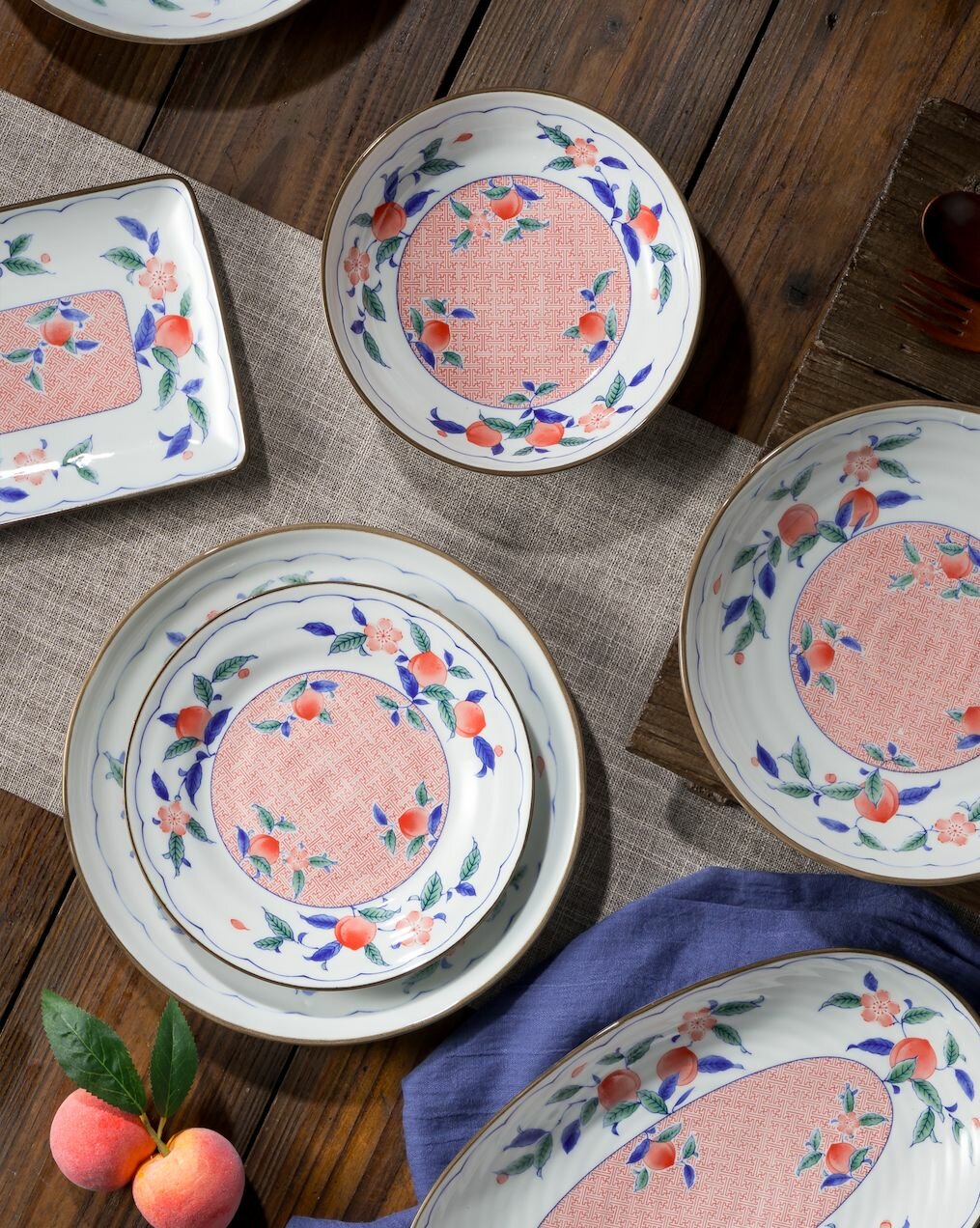 "Изобилие" Тарелка мелкая фарфоровая д191мм, h28мм, с деколью, отводка