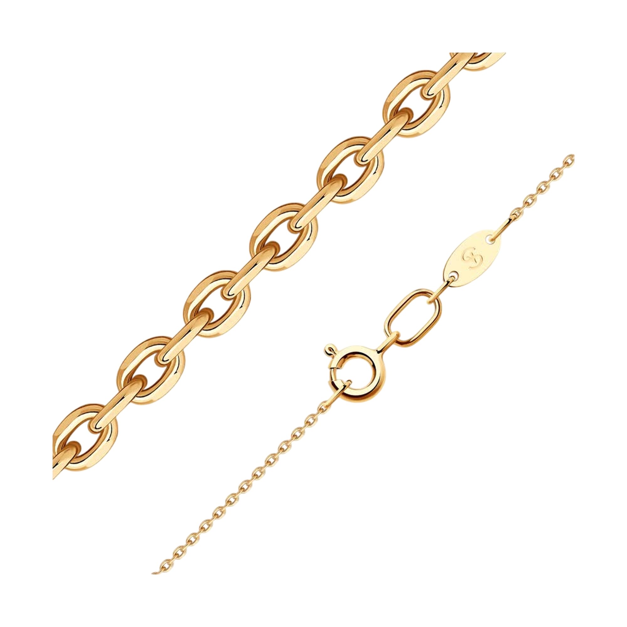 Цепь красное золото, 585 проба