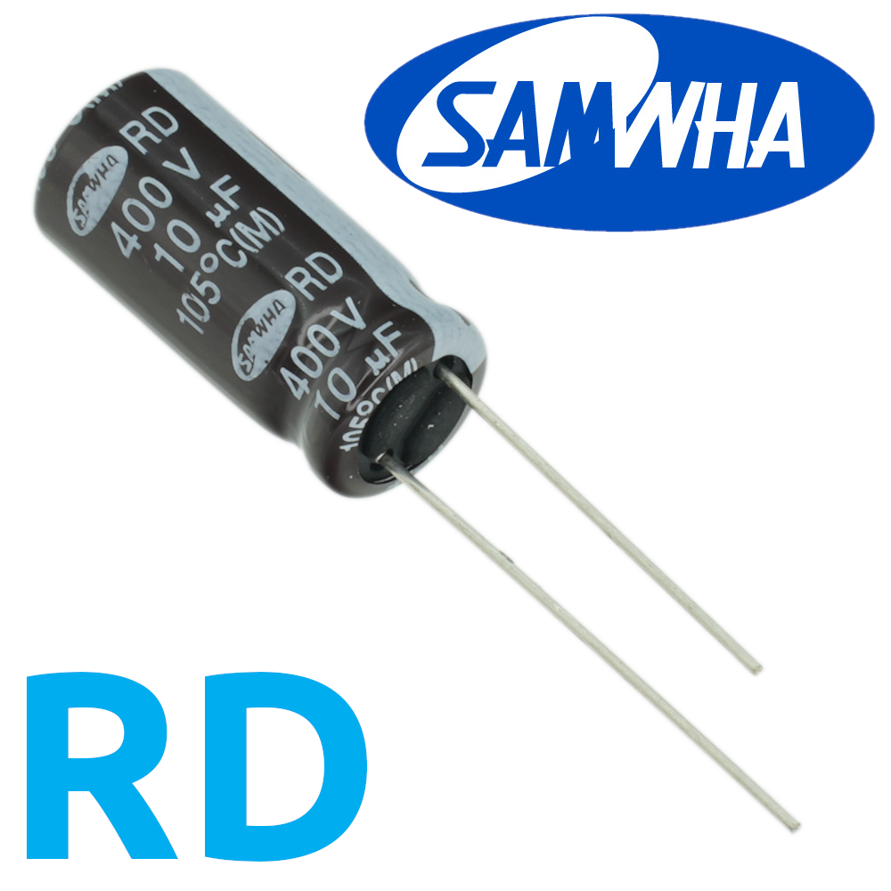 10мкФ 400В / RD / 10x20 / 105 С / конденсатор электролитический (4шт)