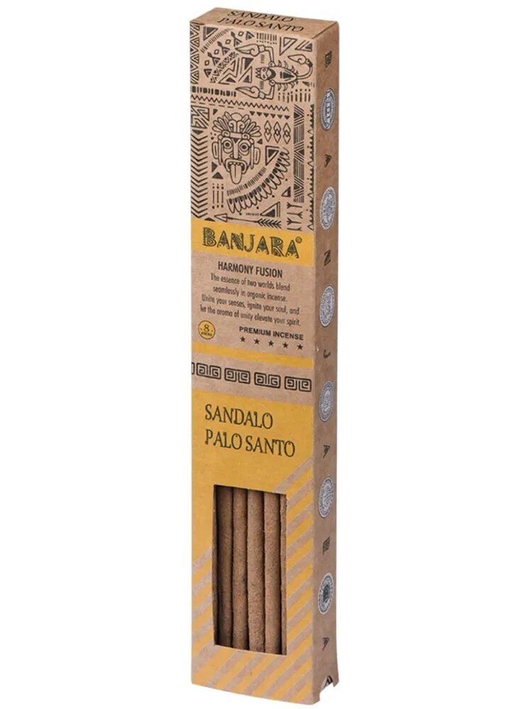 Harmony Fusion SANDALO PALO SANTO, Banjara (сандал пало санто премиальные благовония, Банджара), 15 г.