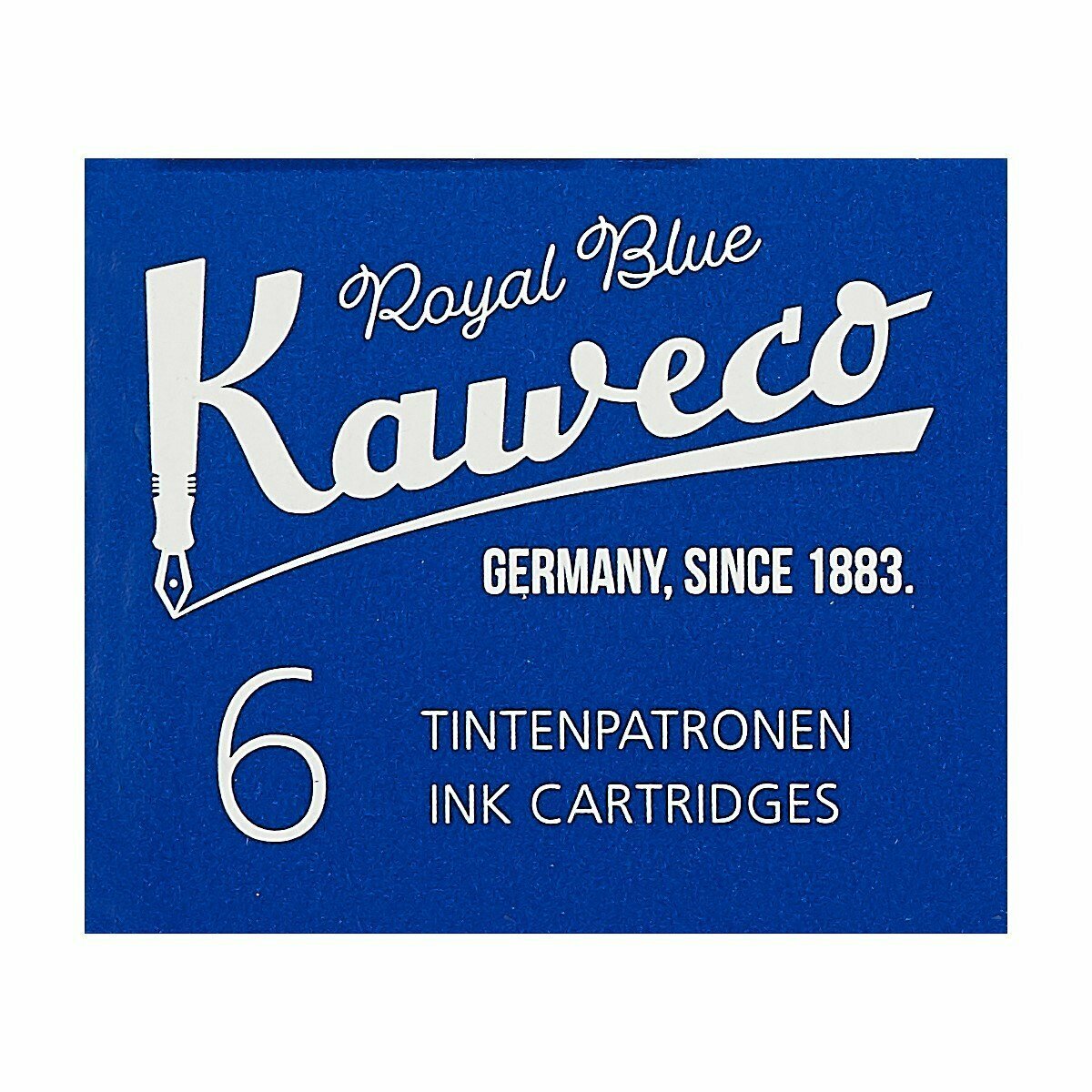 Картриджи KAWECO, королевский синий, 6 штук