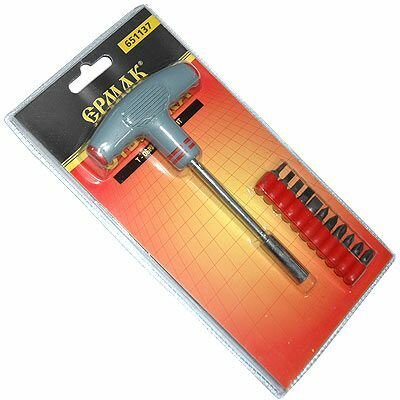 Отвертка Т-образная с набором бит 11пр.