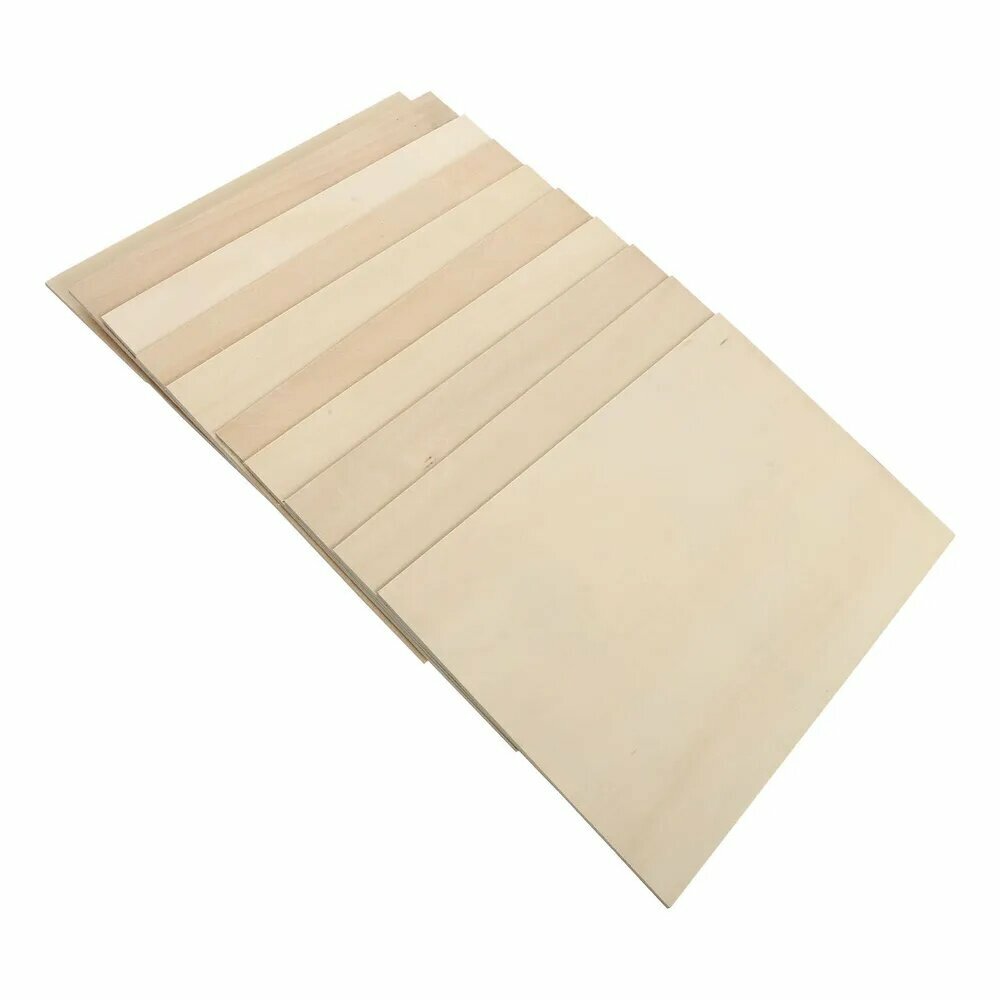 Многослойная клееная древесина из липы, бежевого цвета, для художественной росписи, набор из 10 шт