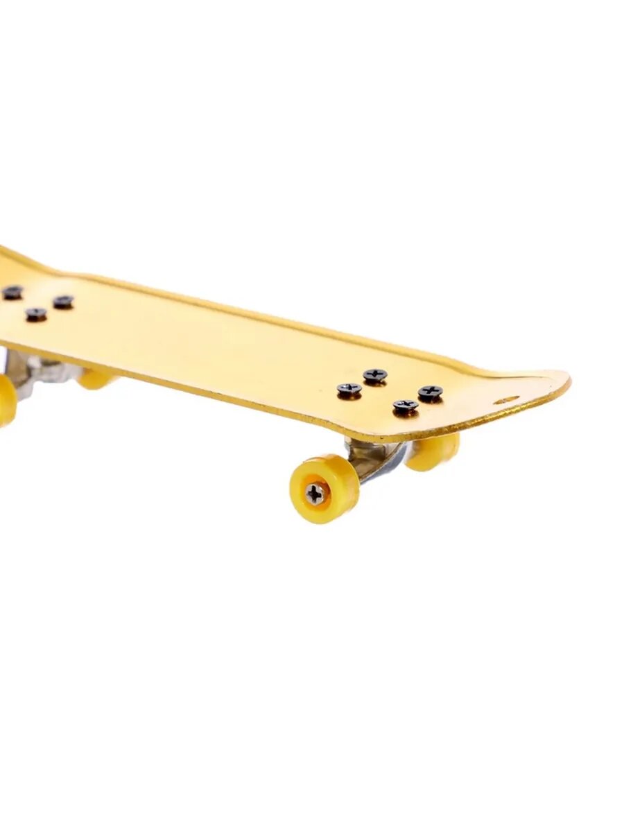 Золотой металлический фингерборд для трюков