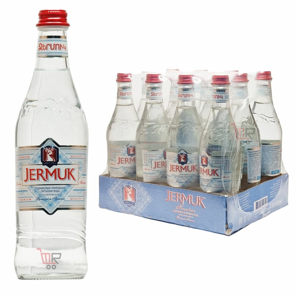 Родниковая вода "Джермук" (Бюрег) негазированная 0,5л, 12шт.