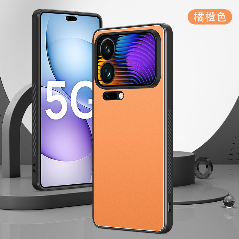 Чехол Для Xiaomi 17 Pro/Сяоми 17 Про, soft touch, чехол-кардиомонитор, поликарбонат (PC), защита камеры, ударопрочный, усиленные углы, Xiaomi, Xiaomi 17 Pro, orange,