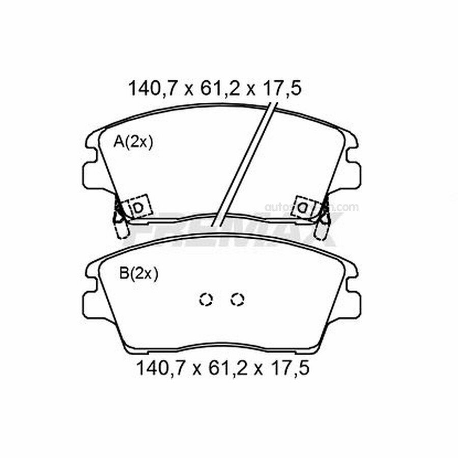 FREMAX FBP2614 колодки дисковые передние! \ Hyundai Tucson/ix35 15>