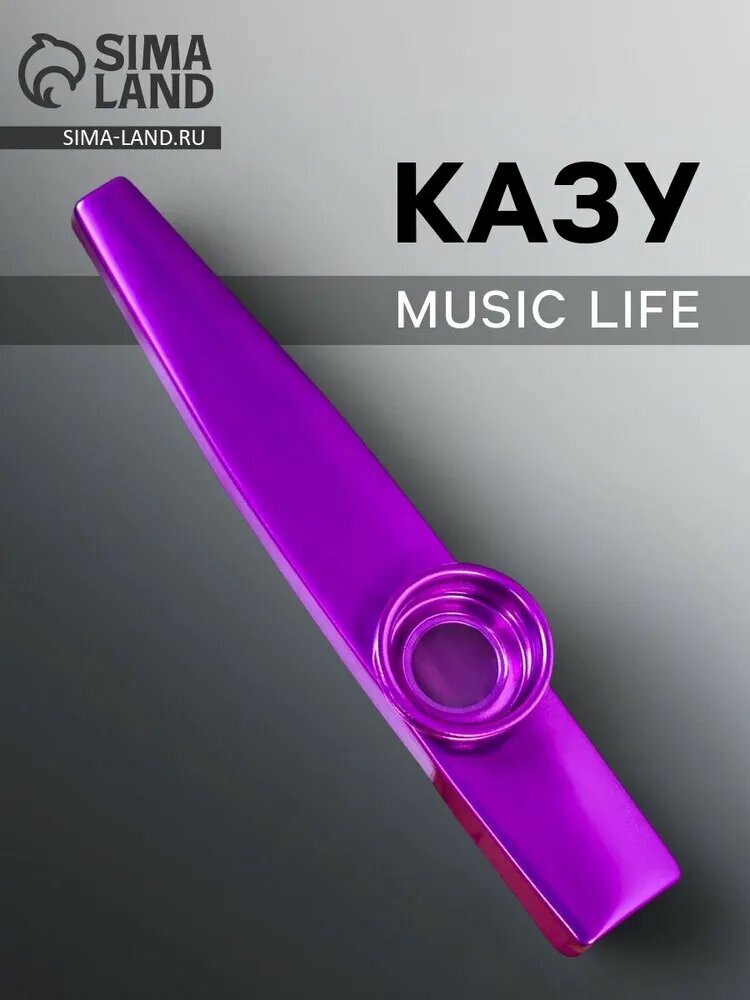 Казу музыкальный инструмент, фиолетовый Kazoo 乐器，紫色