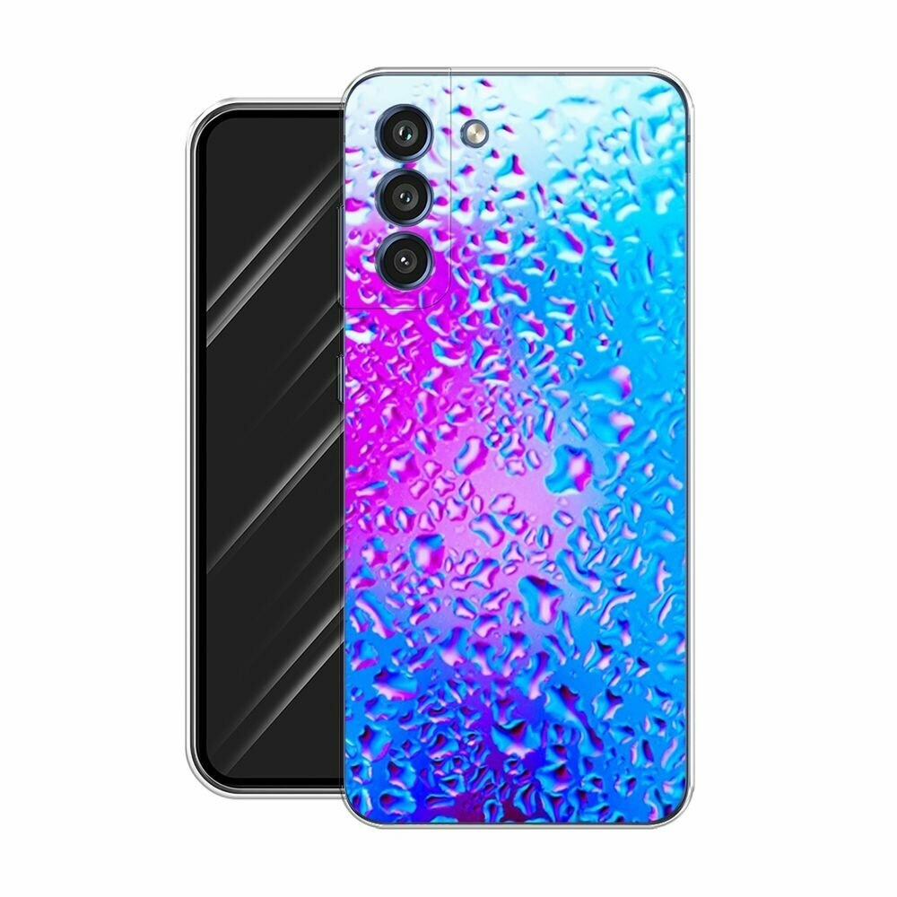 Чехол на Samsung Galaxy S21 FE 5G / Самсунг Галакси S21 FE с принтом "Капли на стекле" — фото 1
