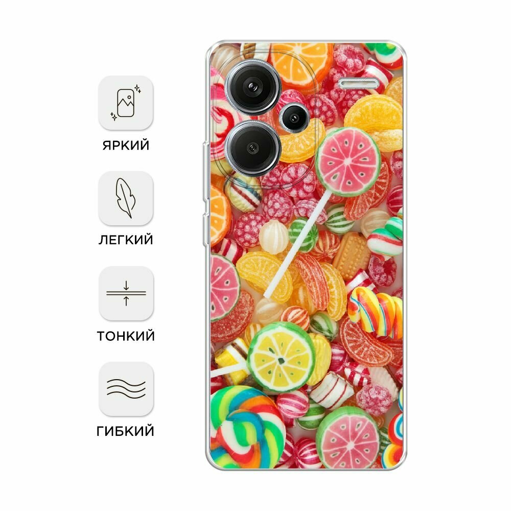 Чехол на Xiaomi Redmi Note 13 Pro+ / Сяоми Редми Нот 13 Про + с принтом Вкусняшки — фото 1