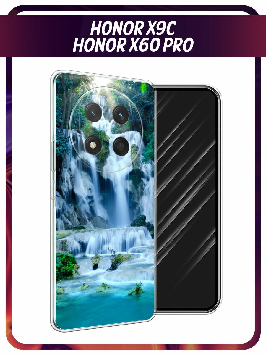 Чехол на Honor X9C/X60 Pro / Хонор X9X/X60 Про с принтом водопад 8