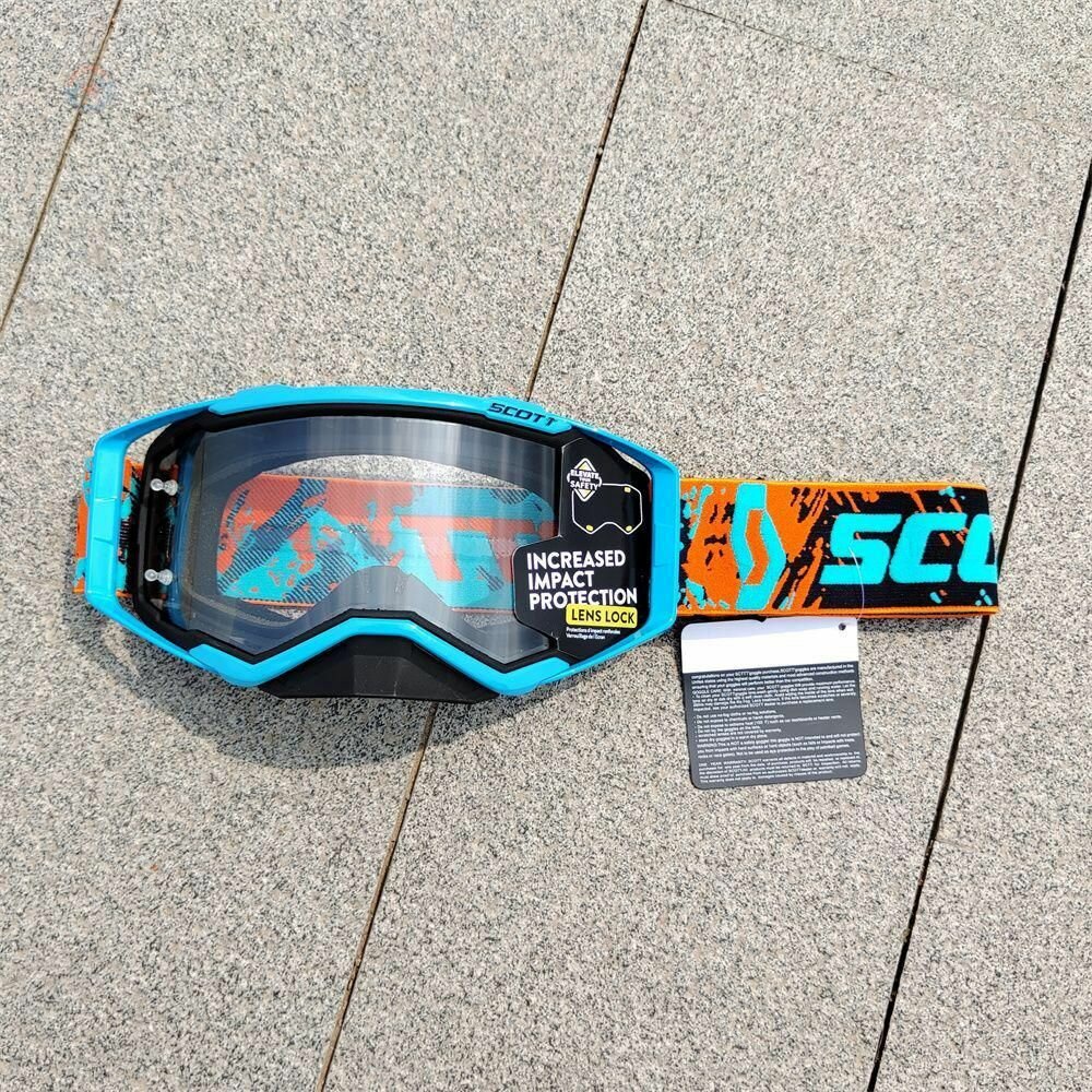 Мужские лыжные очки SCOTT для мотокросса и мотоцикла с защитой от ветра, пыли и УФ-излучения, регулируемый ремешок, универсальный размер