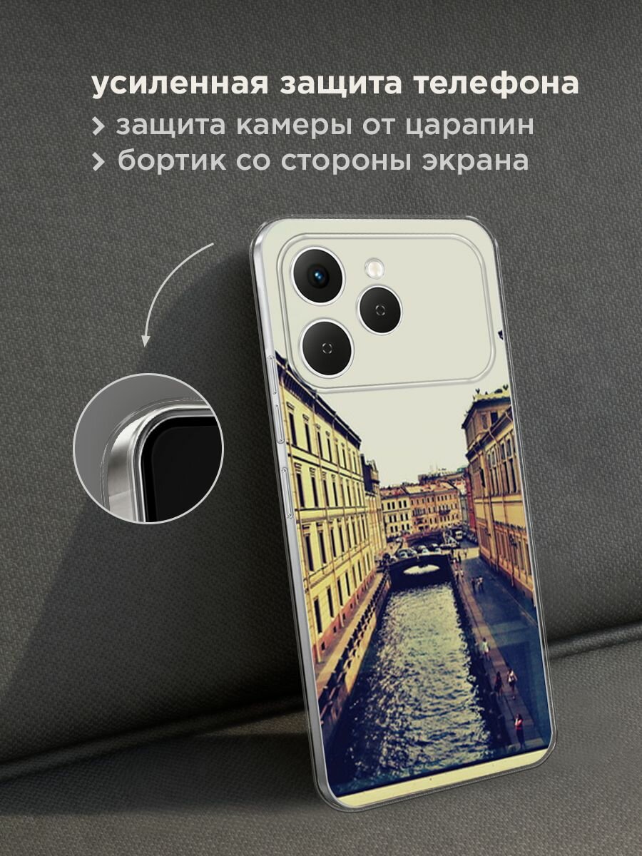 Чехол на Tecno Spark 40 / Текно Спарк 40 с принтом "Санкт-Петербург" — фото 1