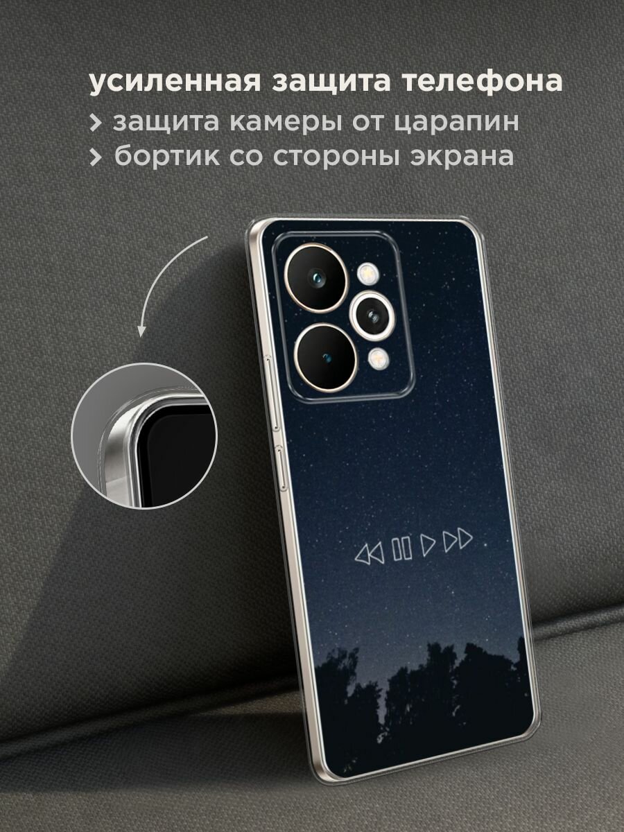 Чехол на Realme 15 Pro / Реалми 15 Про с принтом "Космическая музыка" — фото 1