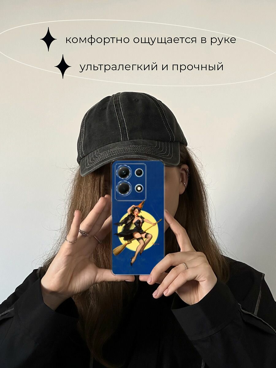 Чехол на Infinix Note 30 4G / Инфиникс Нот 30 4G с принтом "Pin-Up Witch" — фото 1