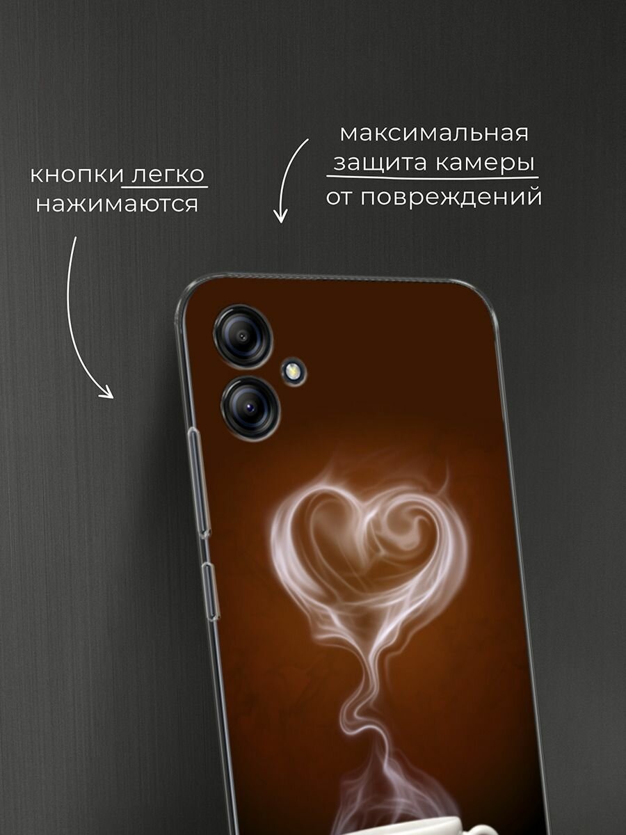 Чехол на Samsung Galaxy A04e / Самсунг A04e с принтом "Кофейная любовь" — фото 1
