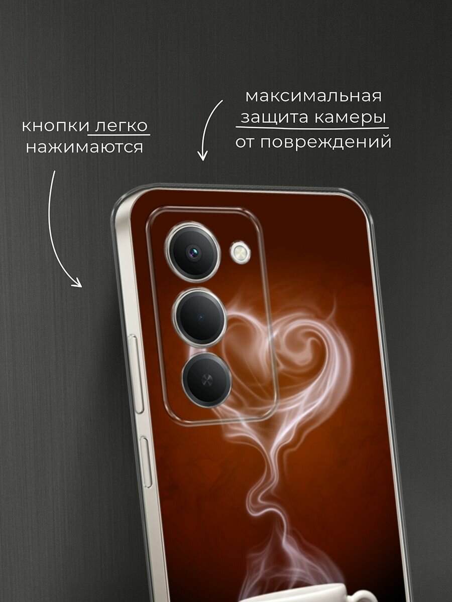 Чехол на Xiaomi Redmi 15 / Сяоми Редми 15 с принтом "Кофейная любовь" — фото 1