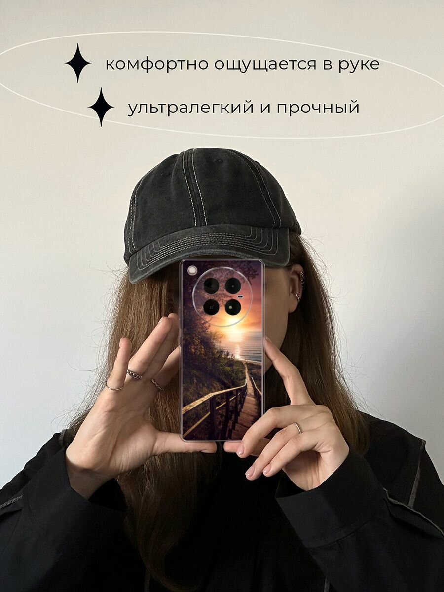 Чехол на Infinix Zero 40 4G / Инфиникс Зеро 40 4G с принтом "Мост у воды" — фото 1