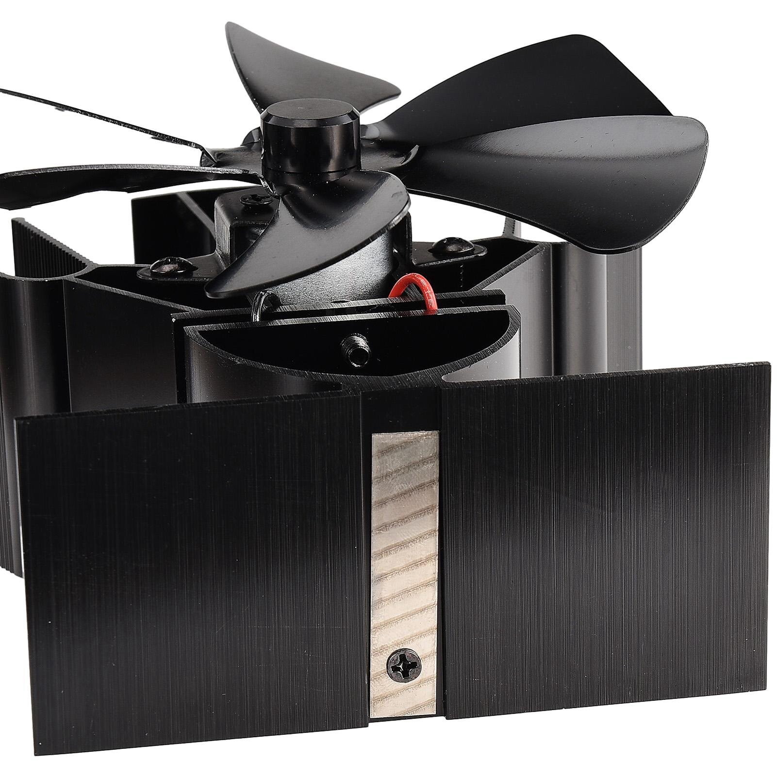 Вентилятор печи 6-лопастной мини-вентилятор для камина Вентилятор для дровяной печи с тепловой энергией