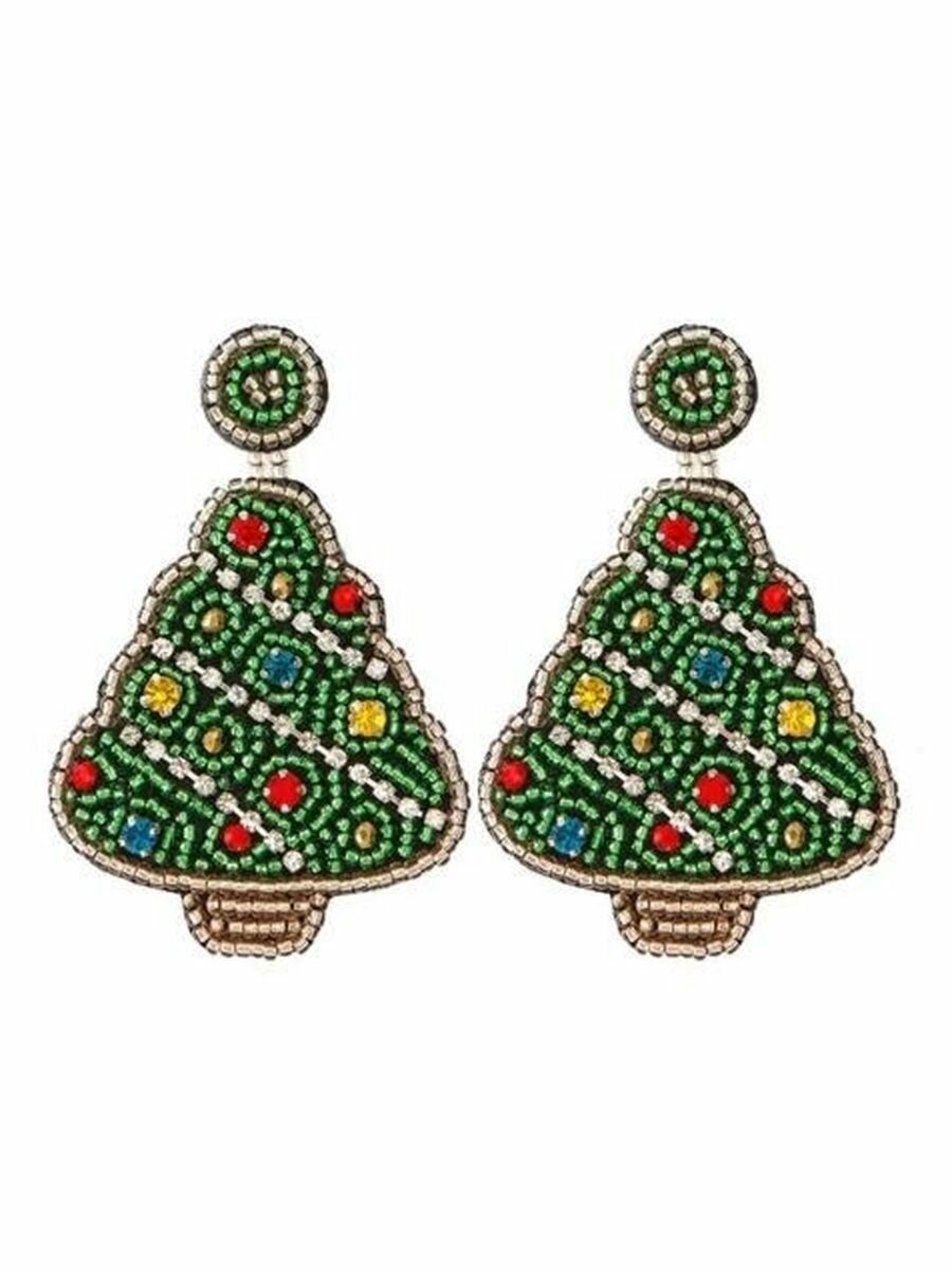 Серьги, бисер