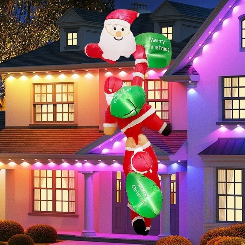 Надувная фигура Дед мороз 200см, уличная 3d, праздничное оформление, Надувная фигура