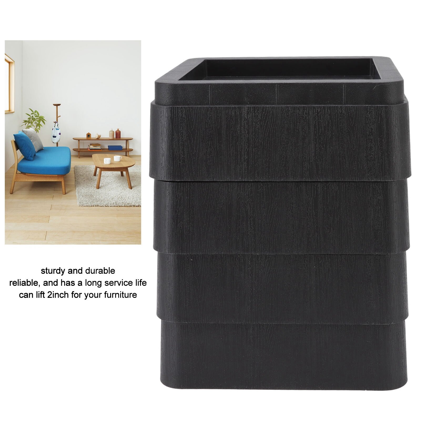 4 шт, подставки для мебели, пластиковые, 2 дюйма, защита для ног стула, стола, аксессуары для дома, кровать, диван, диван