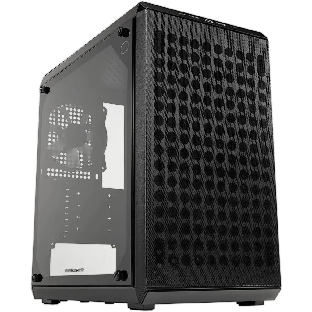 Корпус mATX Cooler Master MasterBox Q300L V2, Mini-Tower, без БП, черный [q300lv2-kgnn-s00]