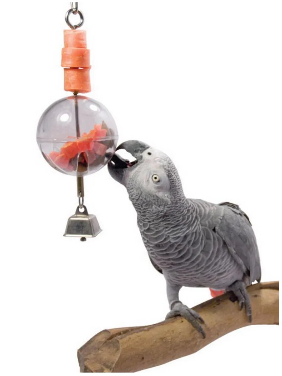 Развивающая игрушка-кормушка Шар для попугаев