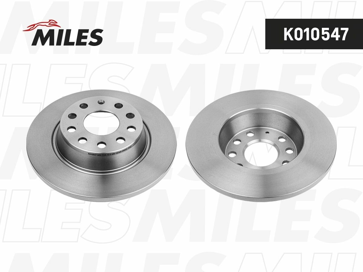 Диск тормозной задний, 2 шт для Шкода Октавия 2, Фольксваген Пассат B6, B7, CC B6, Тигуан арт K010547