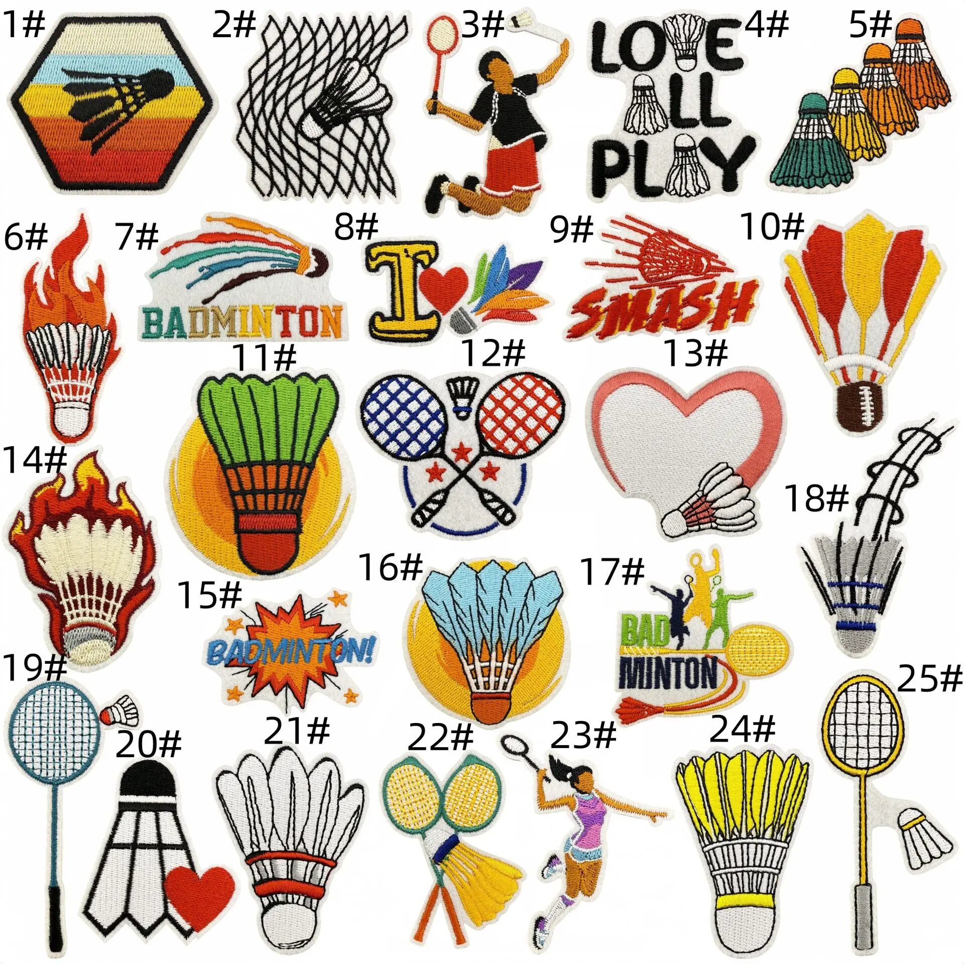 Нашивки для бадминтона Scp 25