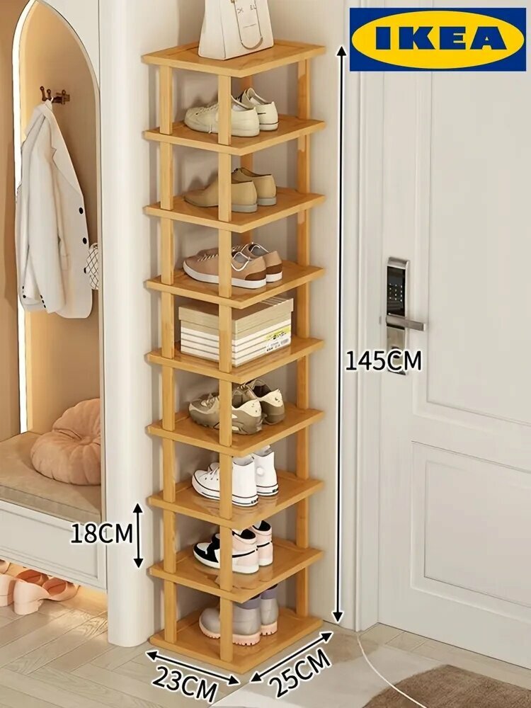 Обувница, Бамбук, 25х23х145 см