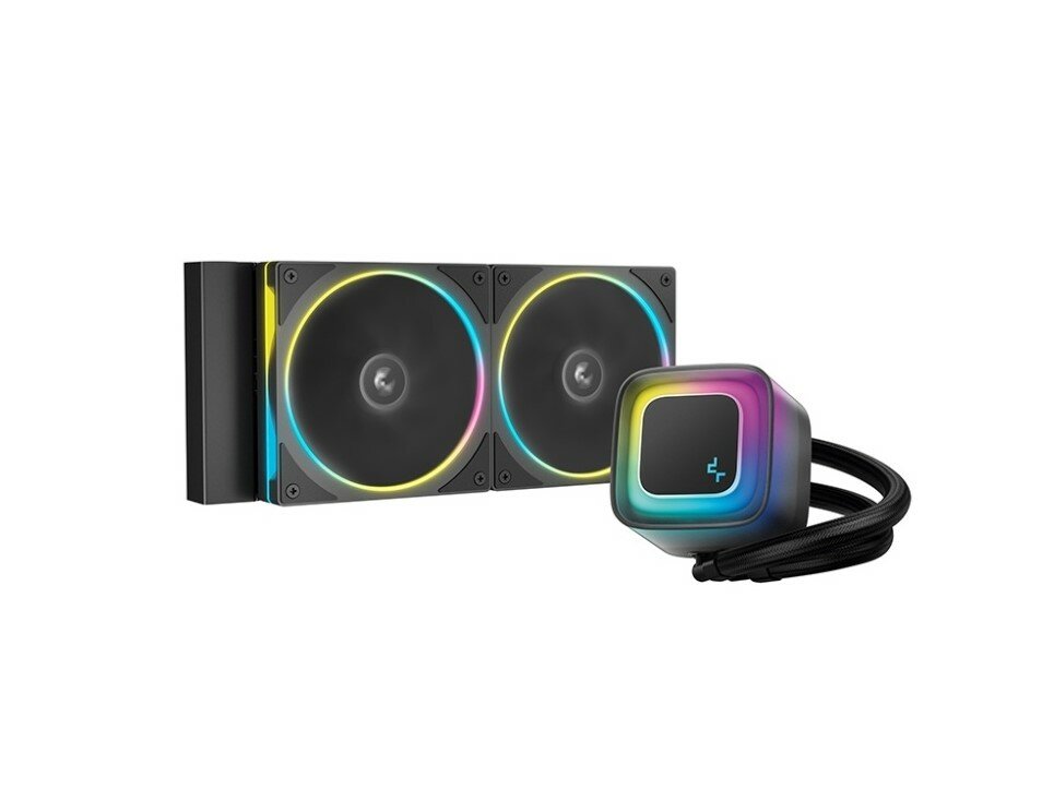 Система водяного охлаждения для процессора DeepCool LE240 PRO, черный/ARGB